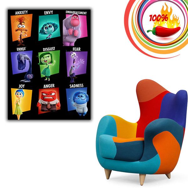 Inside Out 2 All Emotions Poster – My Hot Posters