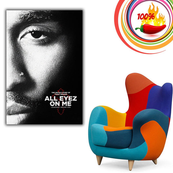 All Eyez on Me Tupac Shakur B&W Poster – My Hot Posters