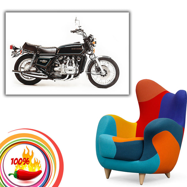 Retro Vintage Motorcycle Motorbike Honda GL1000 Poster – My Hot Posters