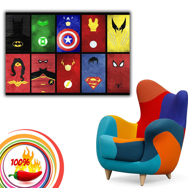 Superheroes Signs Comics Poster – My Hot Posters