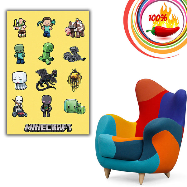 Minecraft Characters Poster – My Hot Posters
