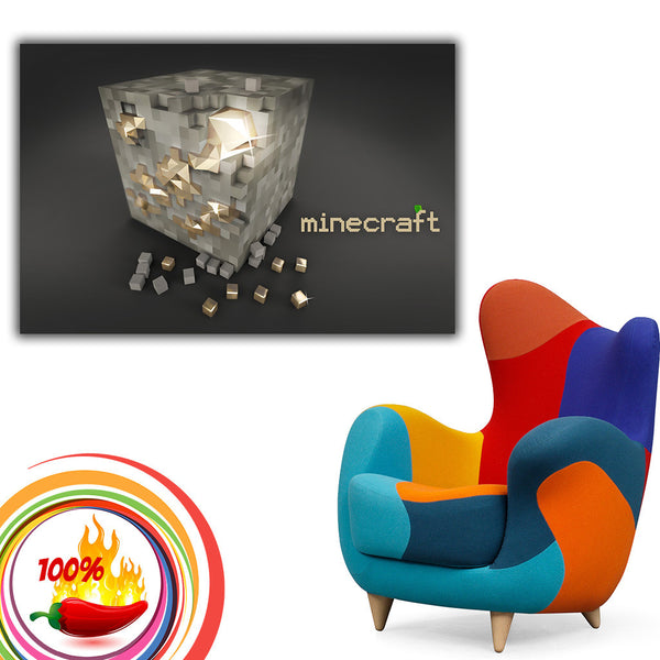Minecraft Cube Poster – My Hot Posters
