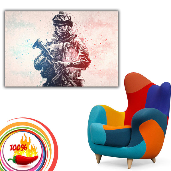 Battlefield Blue and Red Poster – My Hot Posters