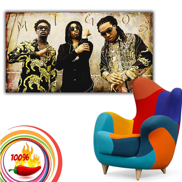 Migos Art Hip Hop Poster – My Hot Posters