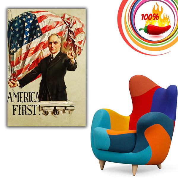 Military Propaganda America First (1/2) Poster – My Hot Posters