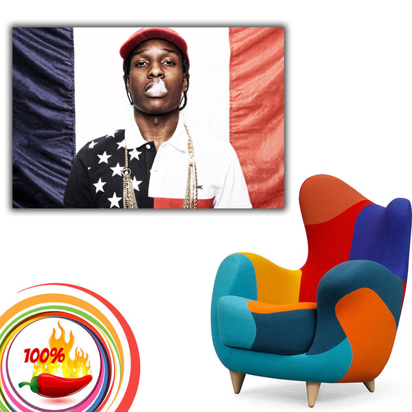 Asap Rocky Smoke Rap Music Poster – My Hot Posters