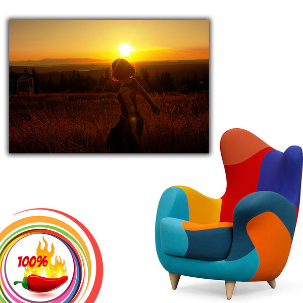 Girl Sunset Inspirational Motivational Poster – My Hot Posters