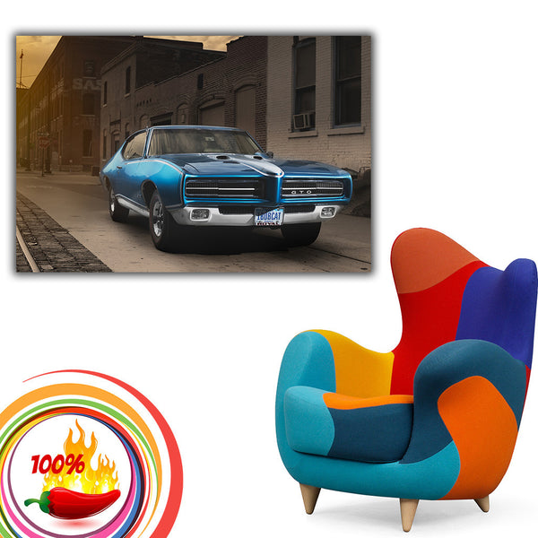 Pontiac GTO Hardtop Retro Muscle Car Poster – My Hot Posters