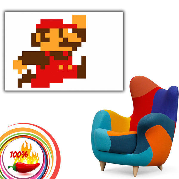 Mario 8 Bit Old Classic Retro Game Poster – My Hot Posters