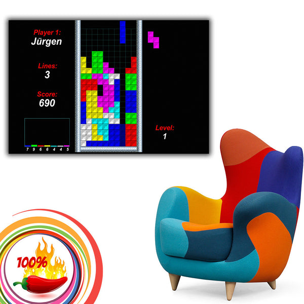 Tetris Old Classic Retro Game Poster – My Hot Posters