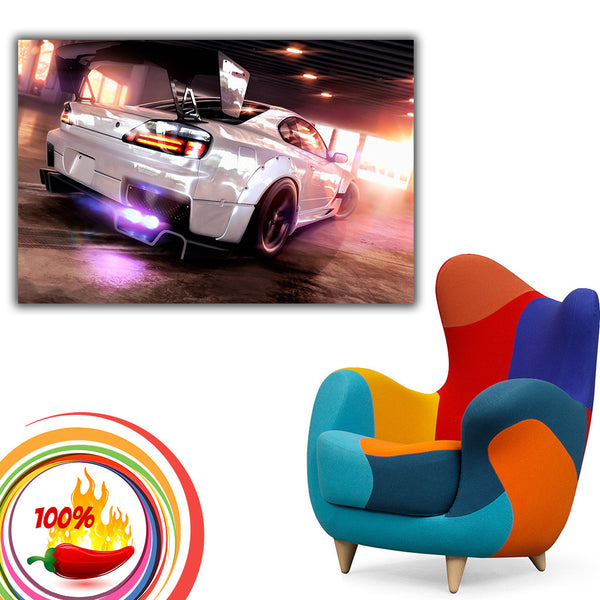 Nissan Silvia Tuning Car Auto Poster – My Hot Posters