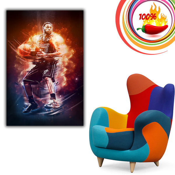 Lebron James Miami Heat Basketball NBA Player Poster – My Hot Posters