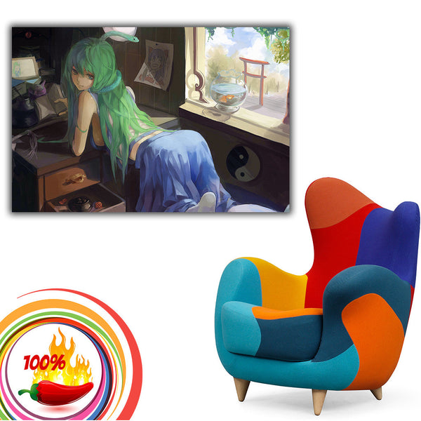 Sanae Kochiya Touhou Project Anime Poster – My Hot Posters