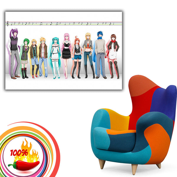 Vocaloid Hatsune Miku Kagamine Len Kagamine Rin Anime Poster – My Hot ...