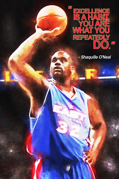 Shaquille O'Neal Quotes NBA Basketball Sayings Poster – My Hot Posters
