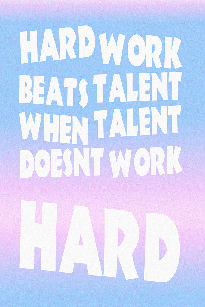 Hard Work Motivational Poster