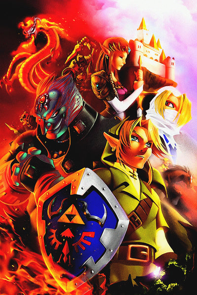 The Legend of Zelda Characters Game Poster – My Hot Posters