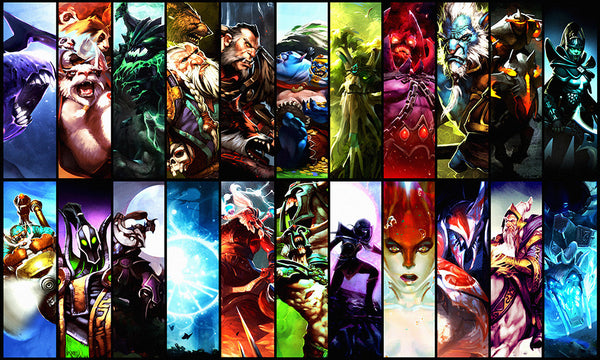 Dota 2 Heroes Characters Poster – My Hot Posters