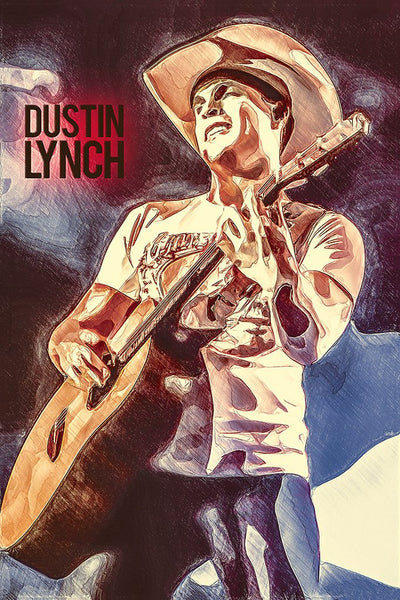 Dustin Lynch Fan Art Poster – My Hot Posters