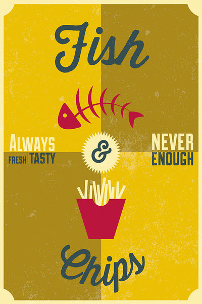 Fish and Chips Kitchen Poster – My Hot Posters