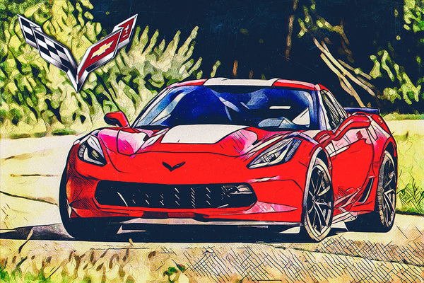 Chevrolet Corvette Sport Car Poster – My Hot Posters