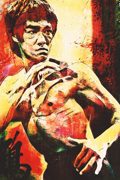 Bruce Lee Colourful Poster – My Hot Posters
