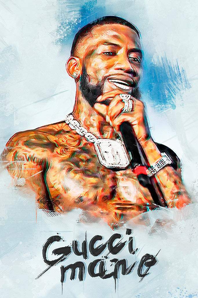 Gucci Mane Tegninger Gucci Mane Ice Cream Hip Hop Poster | AlloFlare