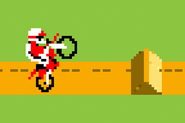 Excitebike 8 Bit Old Classic Retro Game Poster – My Hot Posters