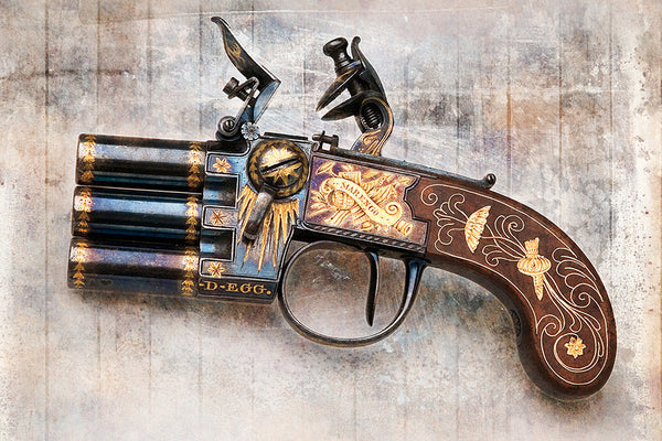 Antique Gun Retro Weapon Poster – My Hot Posters