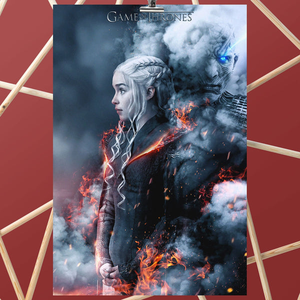 Game of Thrones Daenerys Targaryen White Walker Poster – My Hot Posters