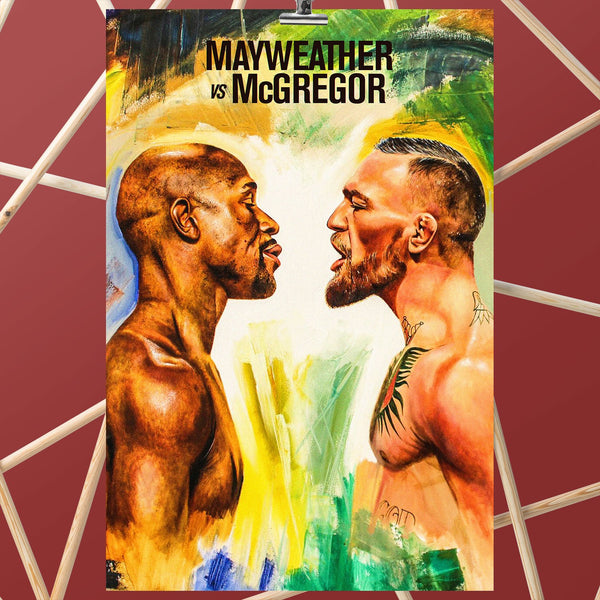 Floyd Mayweather vs Conor McGregor Poster – My Hot Posters